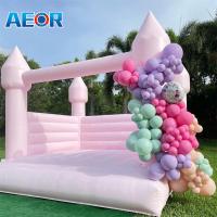 China White bounce house commercial balloon bounce house white wedding bouncer jumping inflatable castle for sale