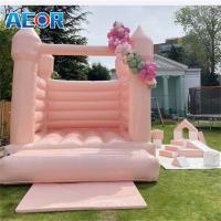 China Inflatable Bouncy Castle White Bounce House For Wedding Jumping Castle for sale
