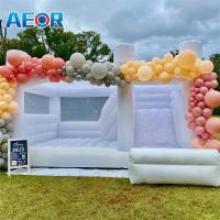 China White bounce house commercial balloon bounce house white wedding bouncer jumping inflatable castle for sale