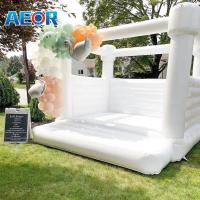 China White bounce house commercial balloon bounce house white wedding bouncer jumping inflatable castle for sale