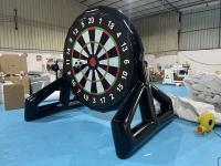 China 6ft PVC Inflatable Football Dart Board Blue Soccer Dart For Giant Yard Games for sale