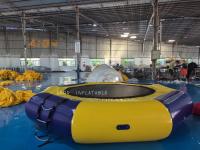 China Aeor Factory Fun Floating Summer Water Fun High Quality  Inflatable Water Trampoline With Slide for sale