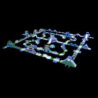 China 53x59 Meter Water Park Equipment Floating Inflatable Water Park Aqua Park Floating On Water for sale