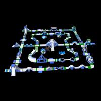 China 53x59 Meter Water Park Equipment Floating Inflatable Water Park Aqua Park Floating On Water for sale