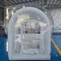 China Commercia Inflatable Bubble Transpatrent Color Tent Inflatable Bubble House With Bottom for sale