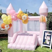 China Party Pink Bounce Castles Jump Play House Bouncy Inflatable Bounce House for sale