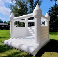 China Party Rental Equipment White Bounce House Jumping Castle Inflatable Bouncer for sale