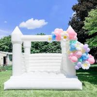 China Party Rental Equipment White Bounce House Jumping Castle Inflatable Bouncer for sale