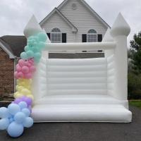 China Party Rental Equipment White Bounce House Jumping Castle Inflatable Bouncer for sale