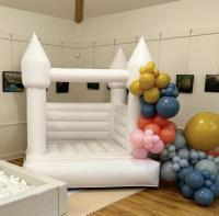 China Party Rental Equipment White Bounce House Jumping Castle Inflatable Bouncer for sale