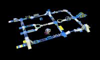China 65x38 Meter  Inflatable Floating Water Park Games Inflatable Fun Aqua Park Equipment for sale