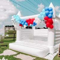 China Commercial Grade Wedding White Bounce House For Outdoor Wedding Party Events for sale