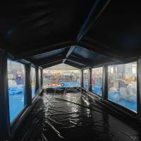 China Transparent Inflatable Car Garage Capsule Tent Outdoor Inflatable Car Cover Tent for sale