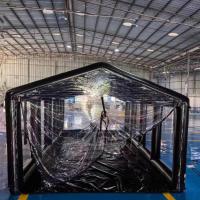 China Transparent Inflatable Car Garage Capsule Tent Outdoor Inflatable Car Cover Tent for sale