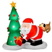 China Customize Size Advertising Inflatable Santa Claus For Christmas Decoration for sale