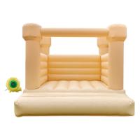 China Inflatable Bouncy Castle White Bounce House For Wedding Jumping Castle for sale
