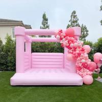 China Inflatable Bouncy Castle White Bounce House For Wedding Jumping Castle for sale
