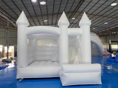 China Commercial Combo White Bounce House With Slide Inflatable Bouncer Amusement Equipment for sale
