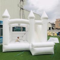 China Commercial Combo White Bounce House With Slide Inflatable Bouncer Amusement Equipment for sale