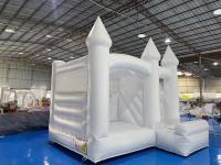 China Commercial Combo White Bounce House With Slide Inflatable Bouncer Amusement Equipment for sale
