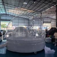 China Transparent Igloo Dome Tent PVC Globe Inflatable Bubble Tent House For Outdoor Camping for sale