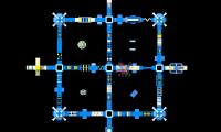 China 74X66 Meter Aqua Park For Waterfront Inflatable Water Park Island With Slide Climbing Obstacles for sale