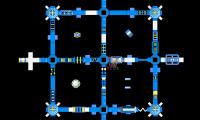China 74X66 Meter Aqua Park For Waterfront Inflatable Water Park Island With Slide Climbing Obstacles for sale