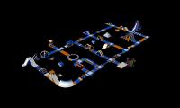 China 86X46Meter Floating Inflatable Aqua Park Waterpark Design Outdoor Inflatable Water Games Inflatable Aquapark for sale