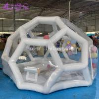 China Inflatable Dome Bubble Tent Transparent Camping Inflatable Football Bubble Tent With Balloon for sale