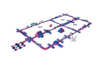 China 100X56Meter Amusement aqua park movable Easy set up commercial Floating Toys Inflatable Water Park for sale