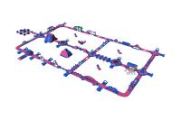 China 100X56Meter Amusement aqua park movable Easy set up commercial Floating Toys Inflatable Water Park for sale