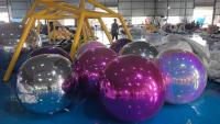 China Outdoor Pvc Hanging Inflatable Mirror Balloon Giant Inflatable Silver Mirror Ball Decoration for sale