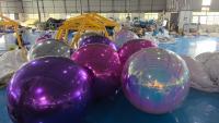 China Outdoor Pvc Hanging Inflatable Mirror Balloon Giant Inflatable Silver Mirror Ball Decoration for sale