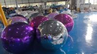 China Outdoor Pvc Hanging Inflatable Mirror Balloon Giant Inflatable Silver Mirror Ball Decoration for sale