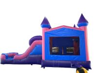 China Kids Moon Inflatable Bouncy Castle Jumping Bouncer Slide Combo For Playground Party for sale