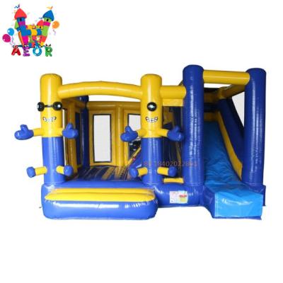 China PVC tarpaulin custom made inflatable castle Inflatable Slide with Blower for sale