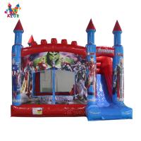 China The Avengers Commercial Grade Bouncy Combo Juegos Inflables Inflatable Jumping Castle Slide Kids Bounce House Bouncer for sale