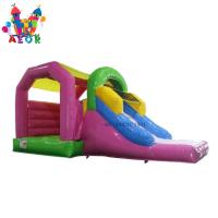 China Colorful Universal Trampoline Slide Combination For Boys And Girls Inflatable Bouncer for sale