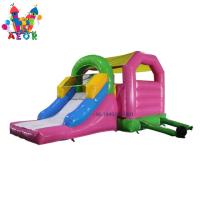 China Colorful Universal Trampoline Slide Combination For Boys And Girls Inflatable Bouncer for sale