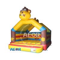 China Outdoor Children Inflatable Trampoline Bouncy Castle Inflatable Bouncer Castle With Slide For Kids for sale