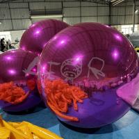 China Customizable Size and Color Inflatable Mirror Ball for Event and Party Decoration for sale