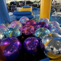 China Customizable Size and Color Inflatable Mirror Ball for Event and Party Decoration for sale