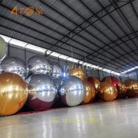 China Big Shiny Inflatable Balls Christmas Events Party Decoration Reflecting Giant Silver PVC Inflatable Mirror Ball/Sphere B for sale