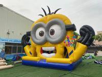China 5x5m Inflatable Castle Bouncy Slide Jump Bounce House For Kids And Adults for sale