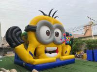 China 5x5m Inflatable Castle Bouncy Slide Jump Bounce House For Kids And Adults for sale