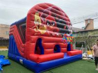 China 5x5m Jumping Castle With Slide Combo Inflatable Sport Bounce House Jumping Castle for sale