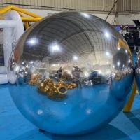 China Big Shiny Giant Customized Pvc Inflatable Ball Decorative Inflatable Mirror Ball Balloons for sale