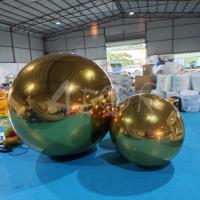 China Big Shiny Giant Customized Pvc Inflatable Ball Decorative Inflatable Mirror Ball Balloons for sale