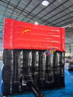China 6.7x3.7m Custom PVC Outdoor Inflatable Fun City Cartoon Theme Bouncer Jumping Bouncy Castle With Dry Slide for sale