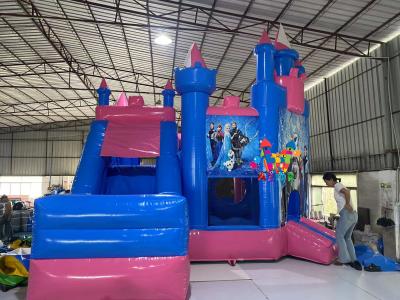 China 5x4m Inflatable Combo Bouncer Commercial Dry Slide Combo Bouncy Frozen Jumping Castle for sale